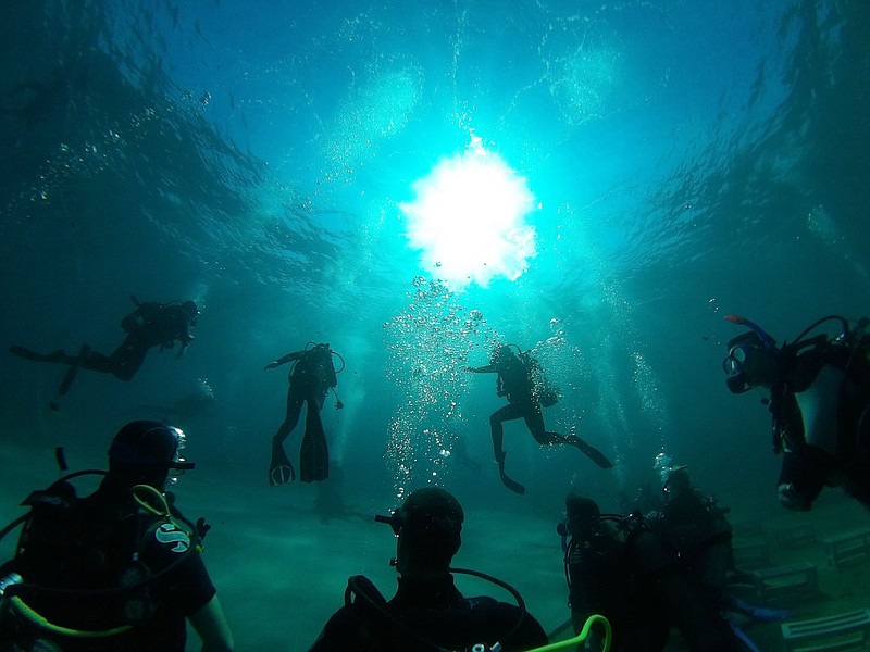 Dancers become divers for full underwater performance | Chattanooga ...