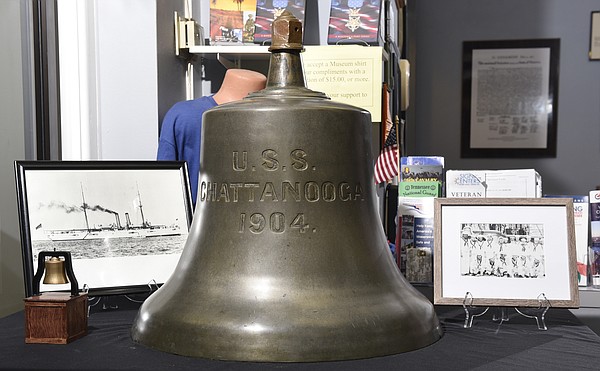 USS Chattanooga's bell now on display at National Medal of Honor Museum ...