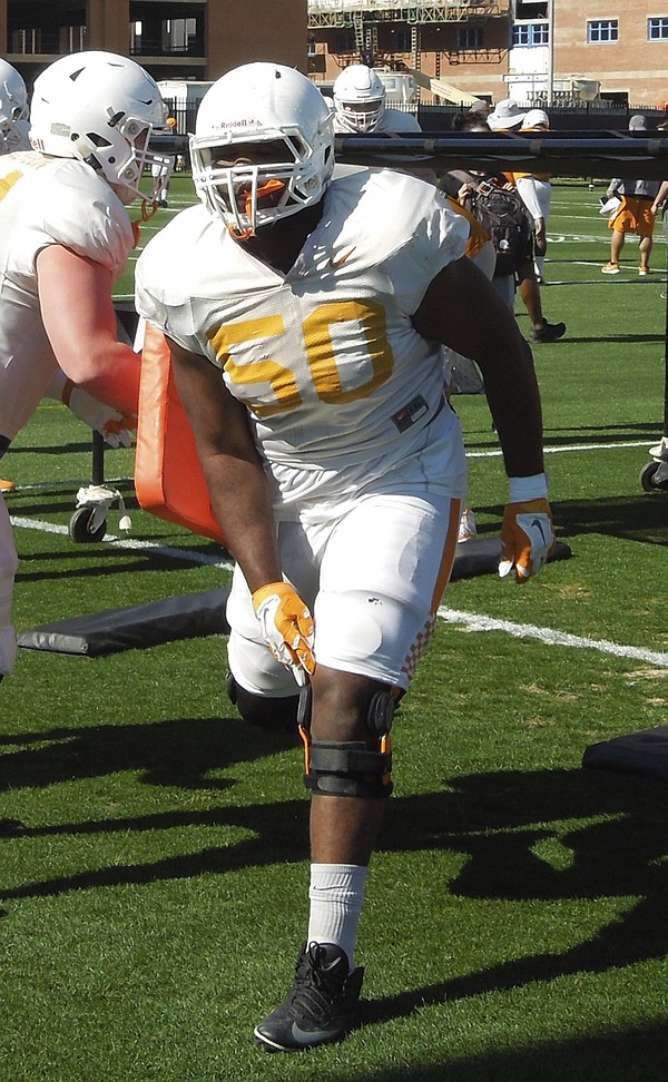 Mike DeBord practicing patience with young duo on Vols' O-line ...
