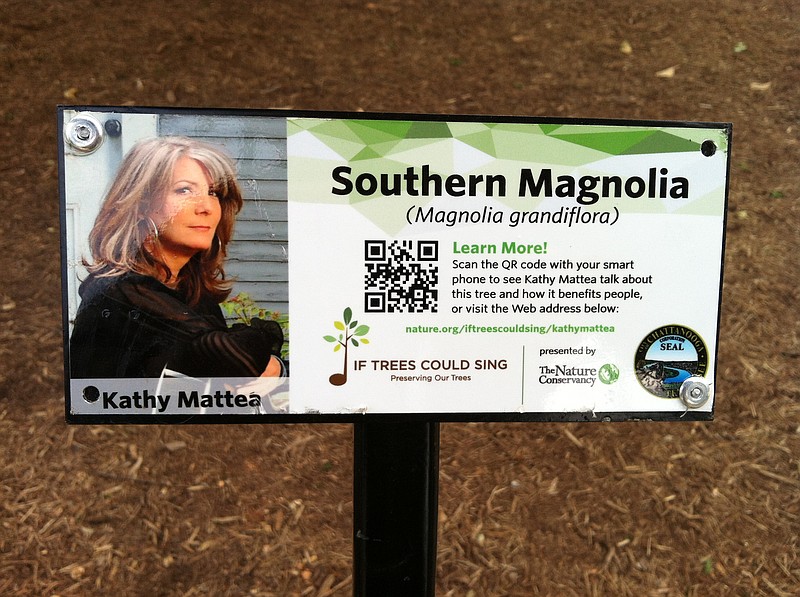 Educational campaign adds interactive signs to trees around town as ...
