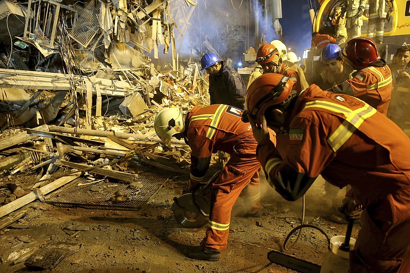 Rescuers searching for victims of Iran building collapse | Chattanooga ...