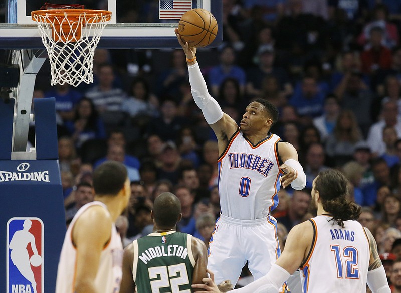 Westbrook ties Robertson's season triple-double record of 41 ...