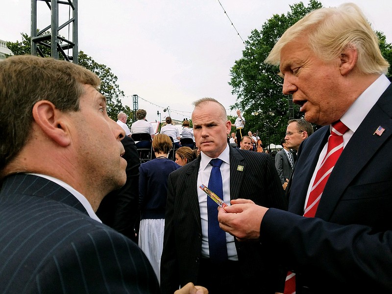 Photo: Rep. Fleischmann presents memento to President Trump ...