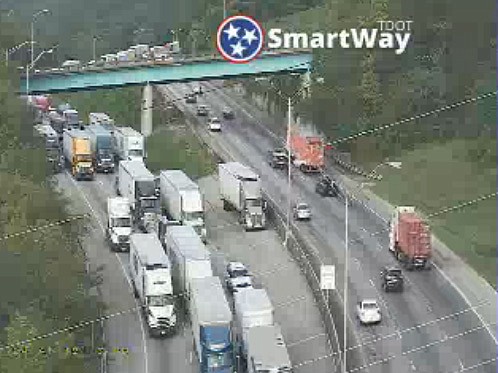 Gridlock on I-24 west backed up traffic from downtown Chattanooga to I ...