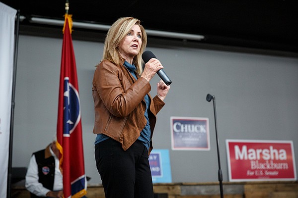 Demonstrators erupt at Blackburn Senate rally with Graham | Chattanooga ...