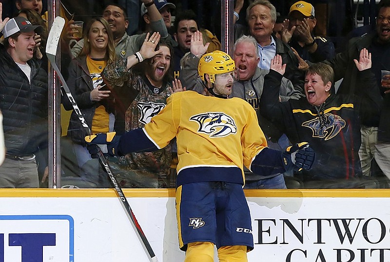 Austin Watson's hat trick leads Predators over Ducks | Chattanooga ...
