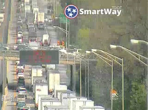 Crashes backed up traffic on I-24 East, I-75 South Wednesday afternoon ...