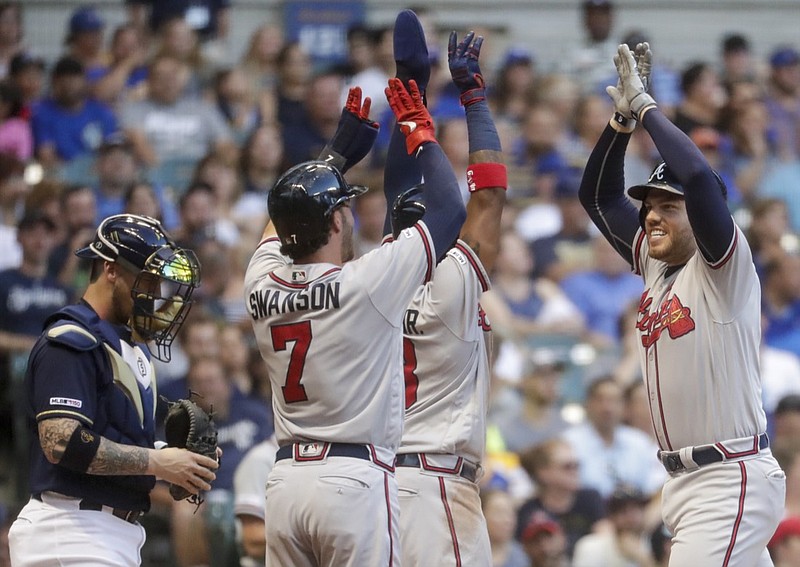 Freeman, Fried power scorching hot Braves past Brewers | Chattanooga ...