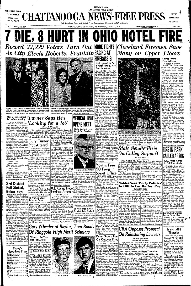 Moments in Memory: Election of Chattanooga's first black city ...