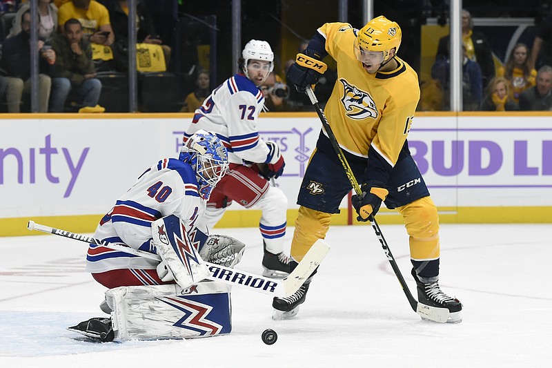 Rangers goalie Alexandar Georgiev smashes Predators' bid for comeback ...