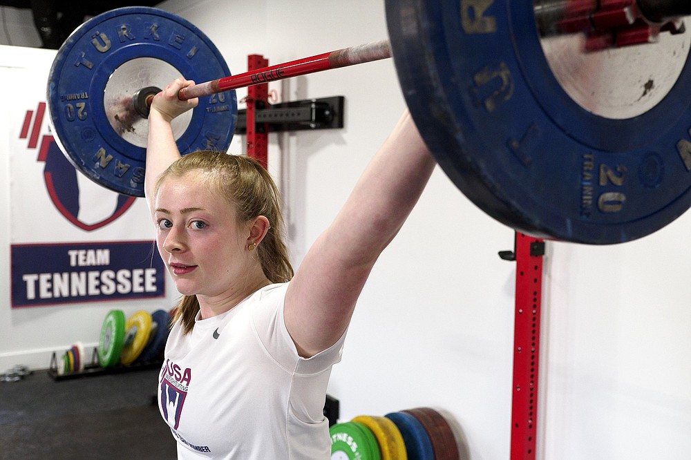Olympic hopeful weightlifter Olivia Reeves | Chattanooga Times Free Press