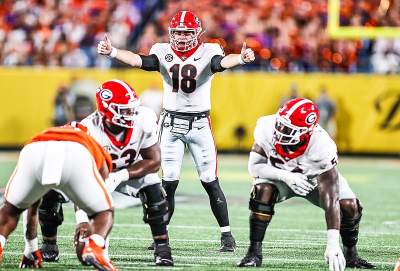 Georgia seeking first offensive touchdown in its second game ...